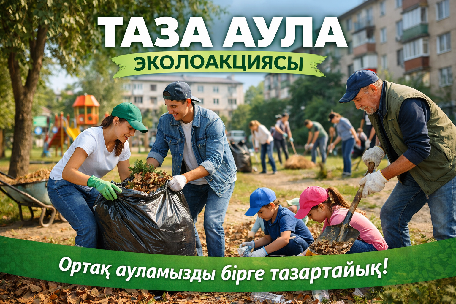 Жаңақорғанда «Таза аула» экологиялық акциясы өтеді - PostScript